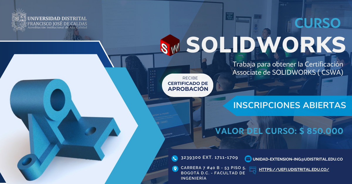 CURSO SOLIDWORS - Cursos, tutoriales y diplomados en Bogotá con la ...
